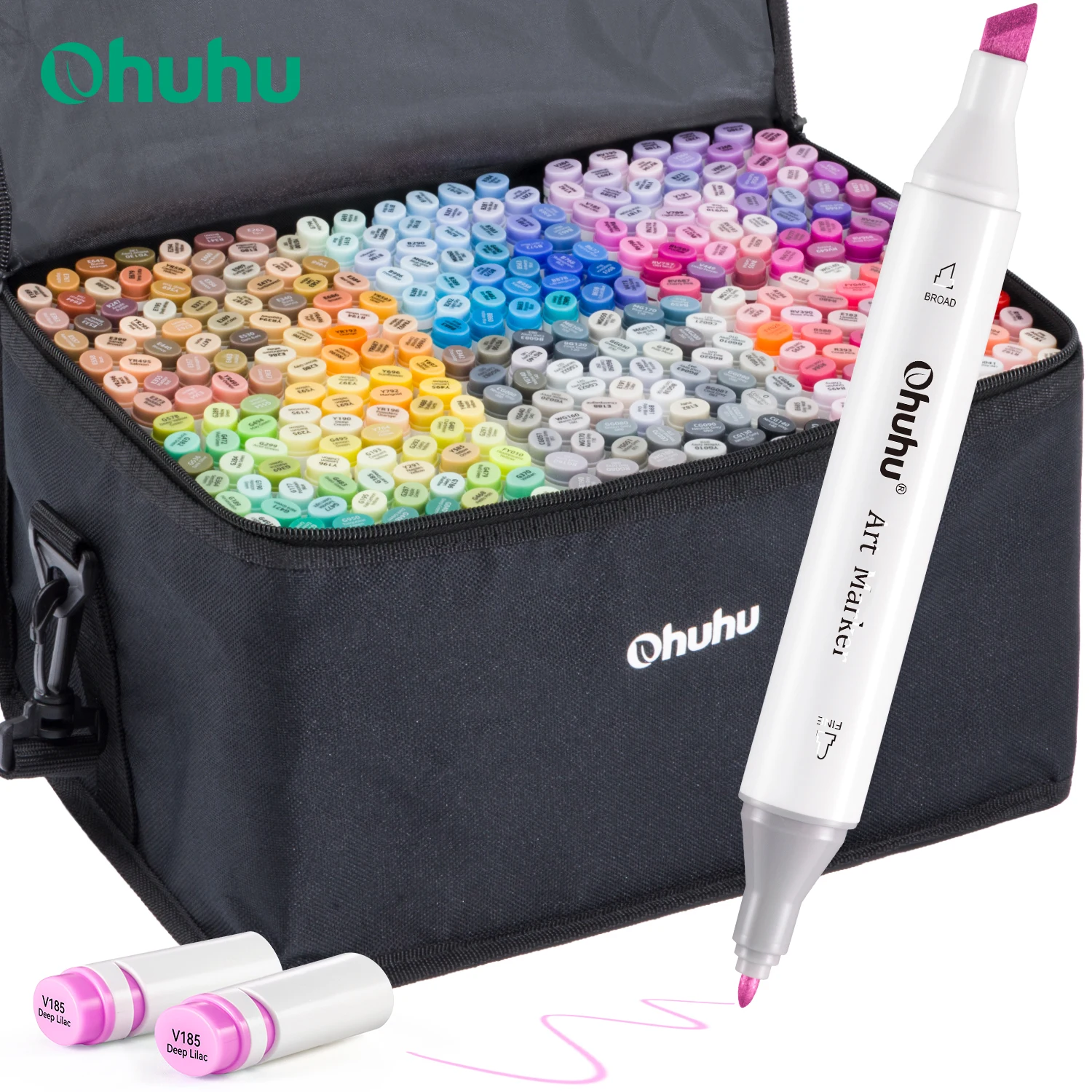 Ohuhu-Oahu-320-Kleuren-Marker-Pen-Set-Alcohol-Kunst-Markers-Dubbele ...