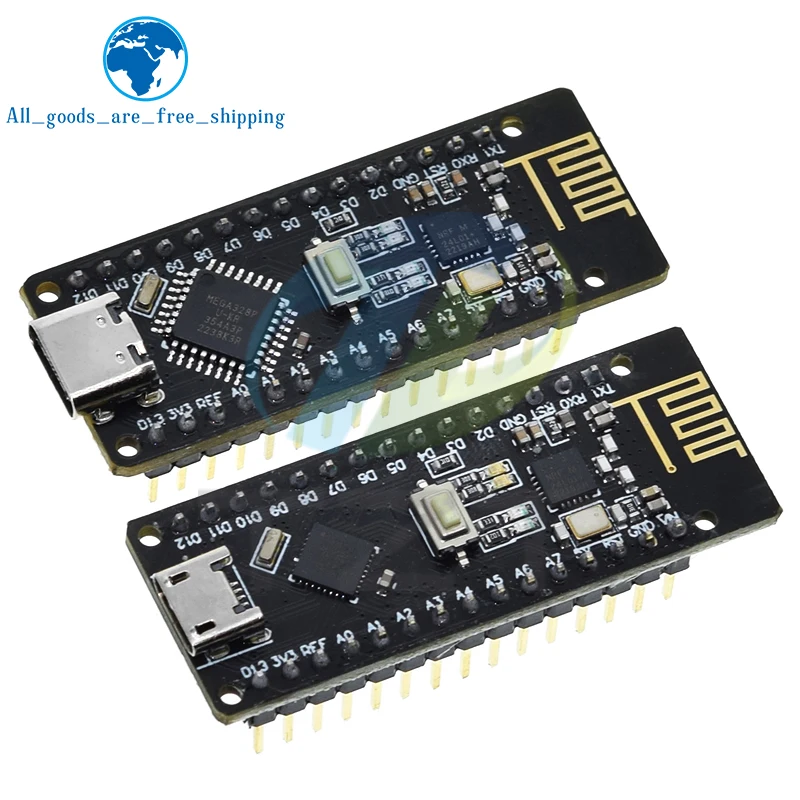 TZT-RF-Nano-for-Arduino-Nano-V3-0-Micro-USB-Nano-Board-ATmega328P-QFN32 ...