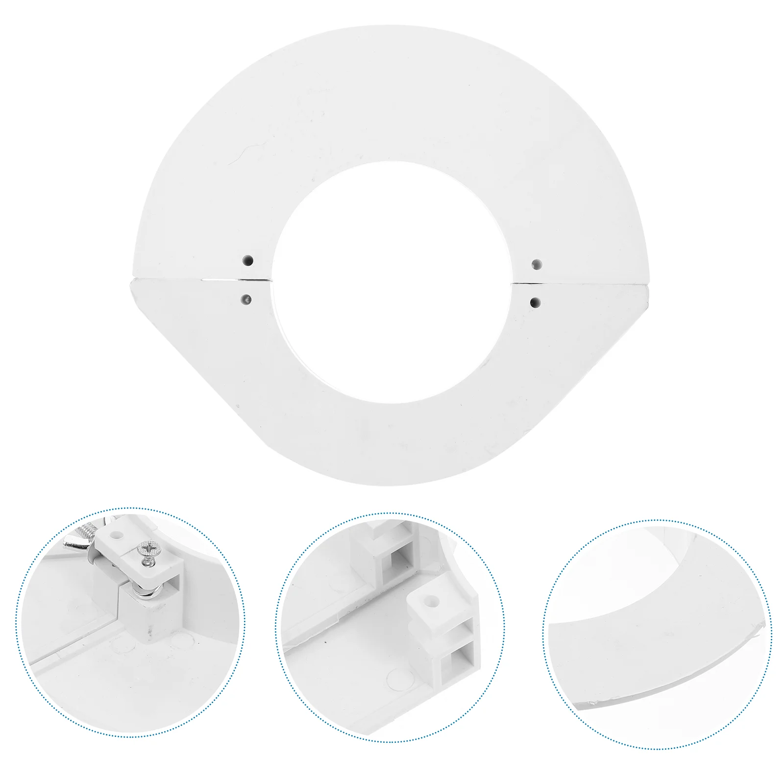 2 Pcs Drainage Pipe Plates PVC Water Pipe Plates Bathroom Pipe Drainage ...