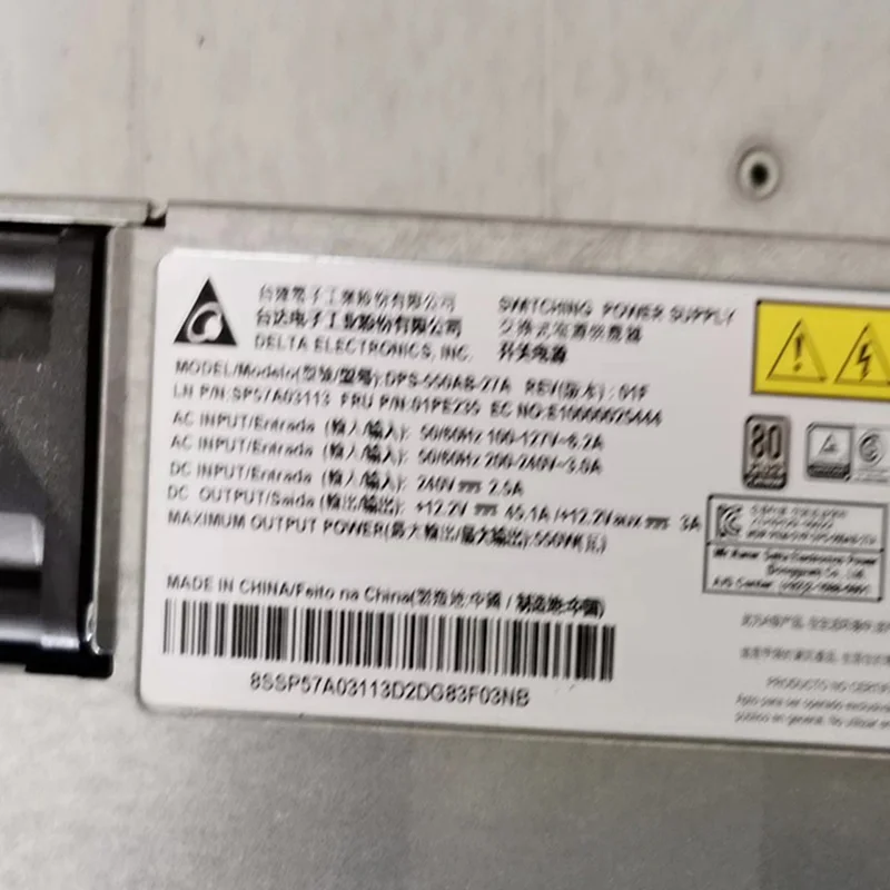 Оригинальный почти новый блок питания для LENOVO SR650 590 HR630X 650X ...