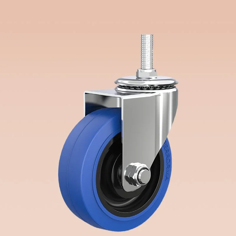 SUS-304-stainless-steel-Casters-wheels-125cm-5-inch-Heavy-duty-caster ...
