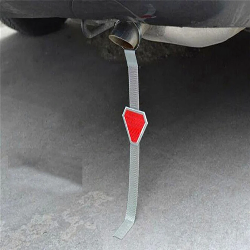 1Pc-Auto-Anti-Static-Metal-Strap-Car-Reflective-Triangle-Warning ...
