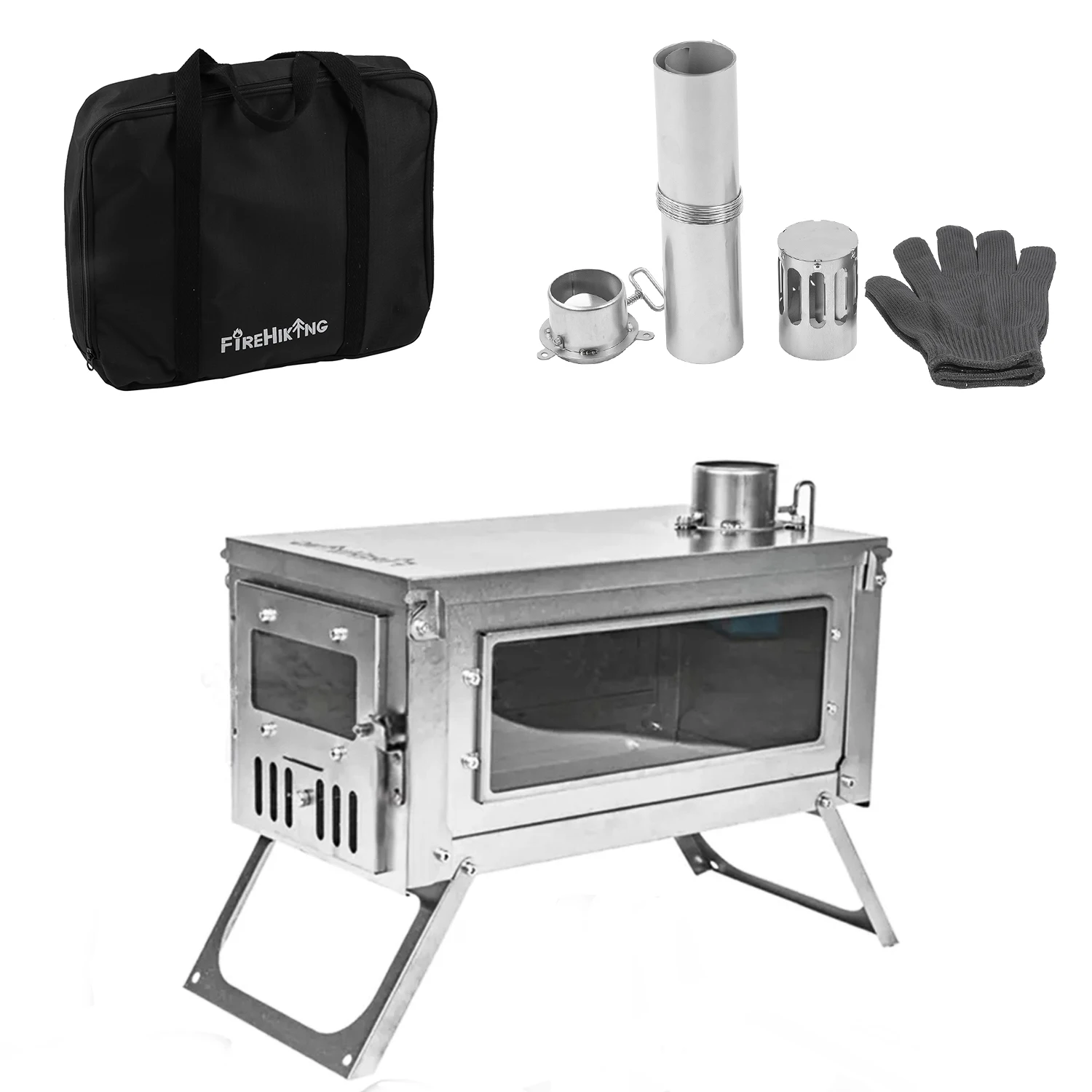 FireHiking-Titanium-Stove-Portable-Folding-Tent-Stove-3-4lb-for-Camping ...