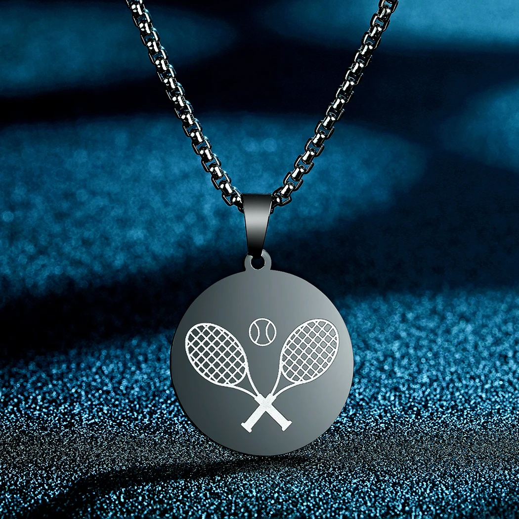 Todorova-Stainless-Steel-Engraved-Tennis-Racquet-Trendy-Pendant ...