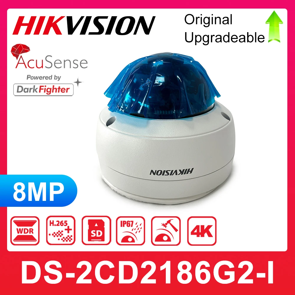 Hikvision-c-mara-de-red-de-Domo-fijo-repuesto-de-DS-2CD2186G2-I-8Mp-Poe ...