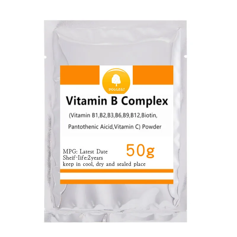 50-1000g 100% Vitamin B Complex,Multi-vitamins,Free Shipping