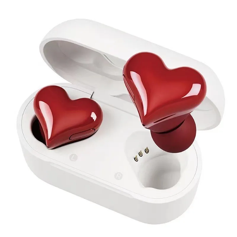 Explosive-heartbuds-heart-shaped-wireless-earphones-love-girl-in-ear ...