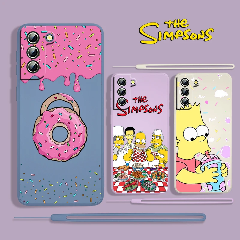 Funda-de-la-familia-de-los-Simpsons-para-Samsung-Galaxy-S23-S22-S21-S20 ...