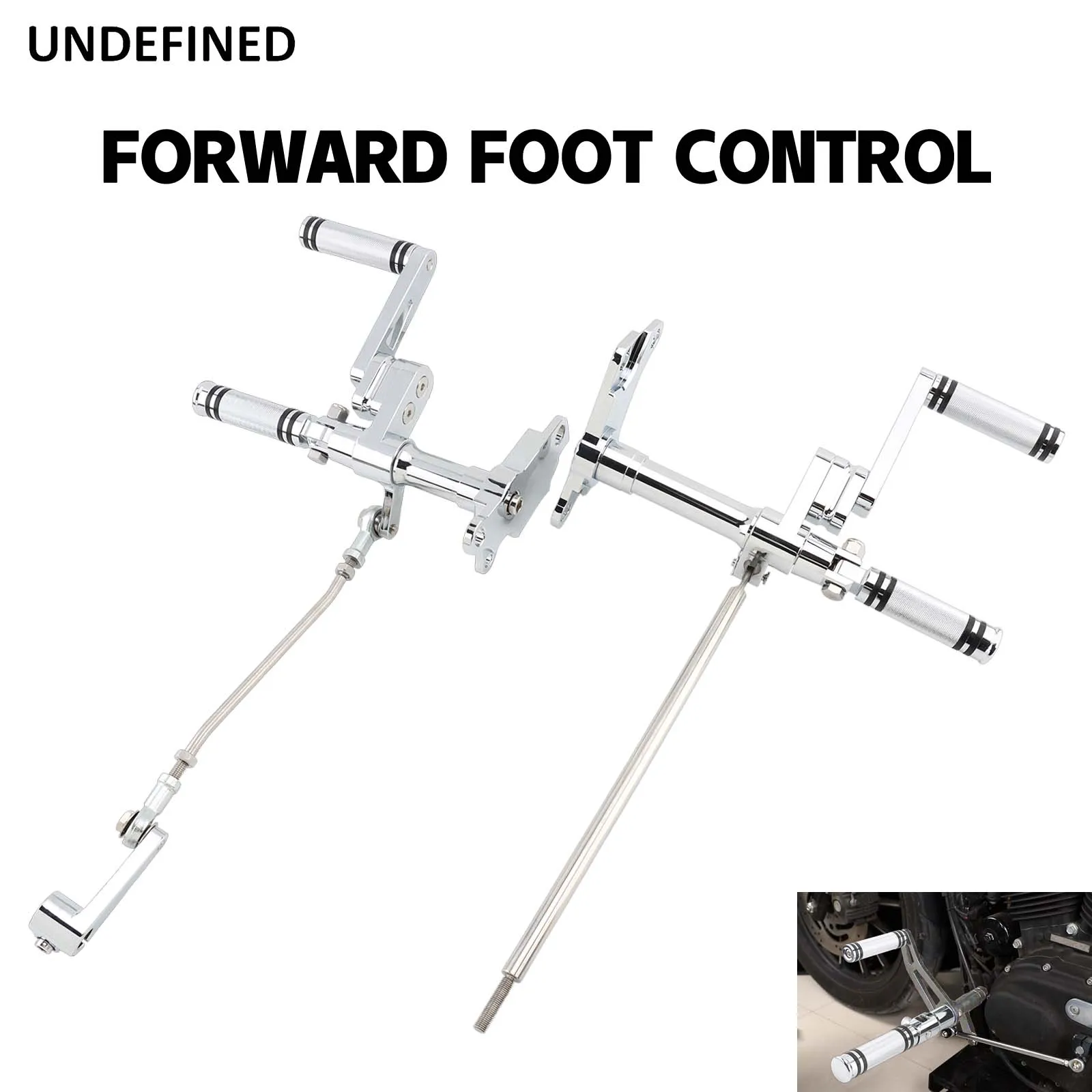 Motorcycle-Billet-Aluminum-Forward-Control-Foot-Pegs-Chrome-For-Harley ...