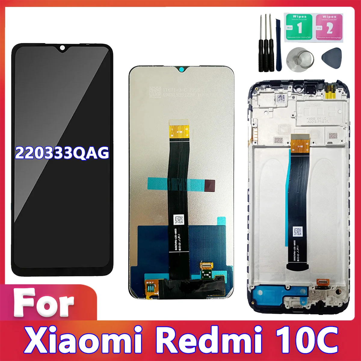 Para-xiaomi-redmi-10c-lcd-tela-de-toque-digitador-substitui-o-com ...