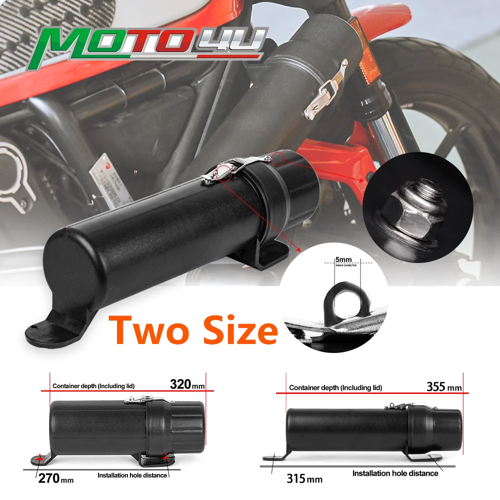 Universal-Motorcycle-Tool-Tube-With-Lock-Accessories-Waterproof-Gloves ...