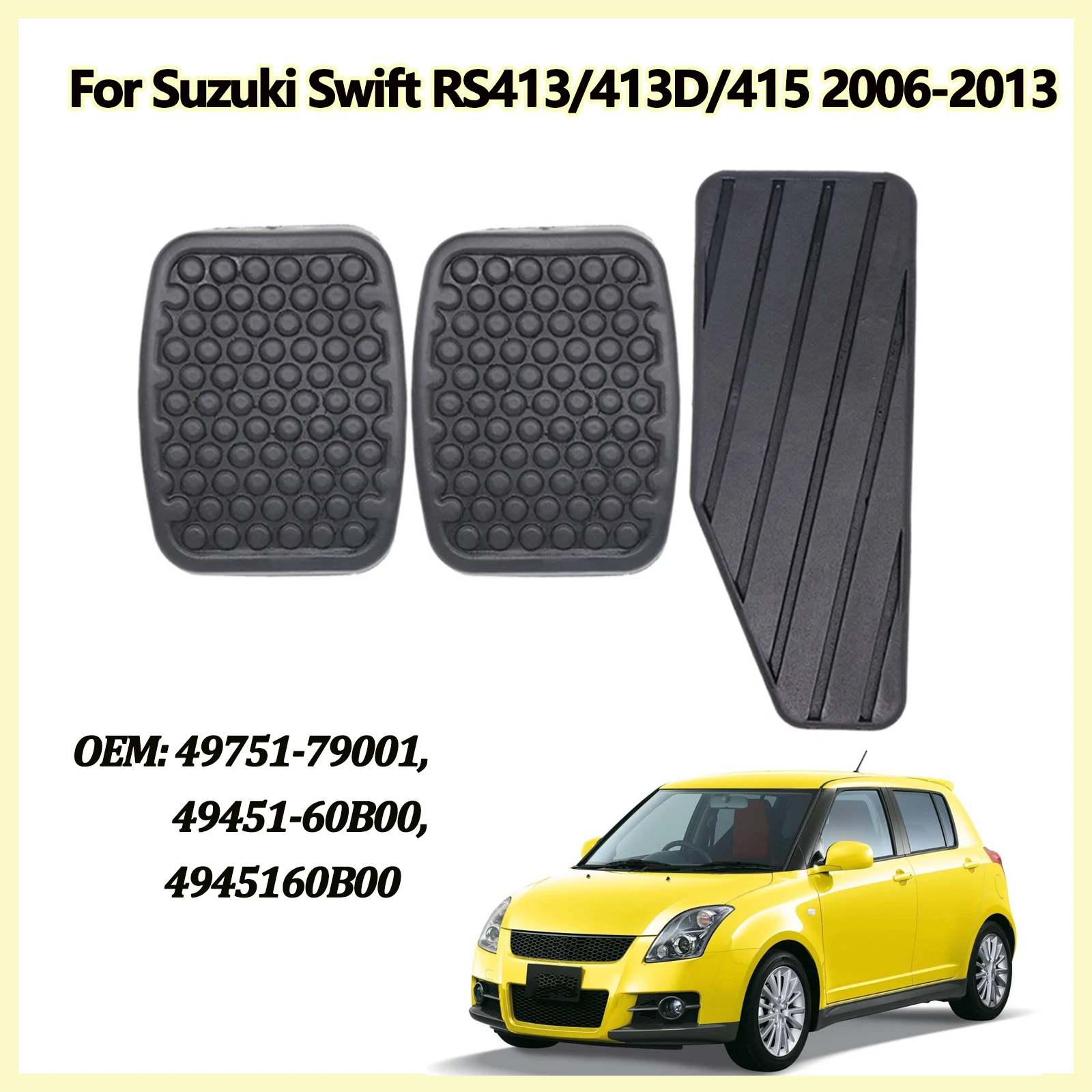 Pedal-de-embreagem-de-borracha-para-Suzuki-Swift-tampa-dos-p-s-do-pedal ...