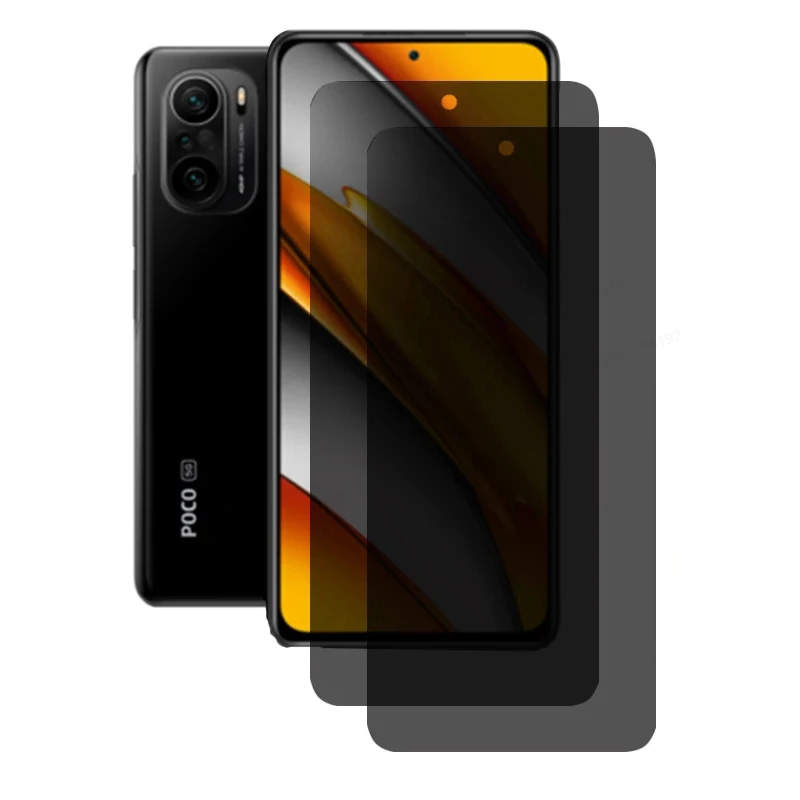 3D Privacy Tempered Glass For Xiaomi Poco M5 M5S X3 X6 Pro NFC F4 GT ...