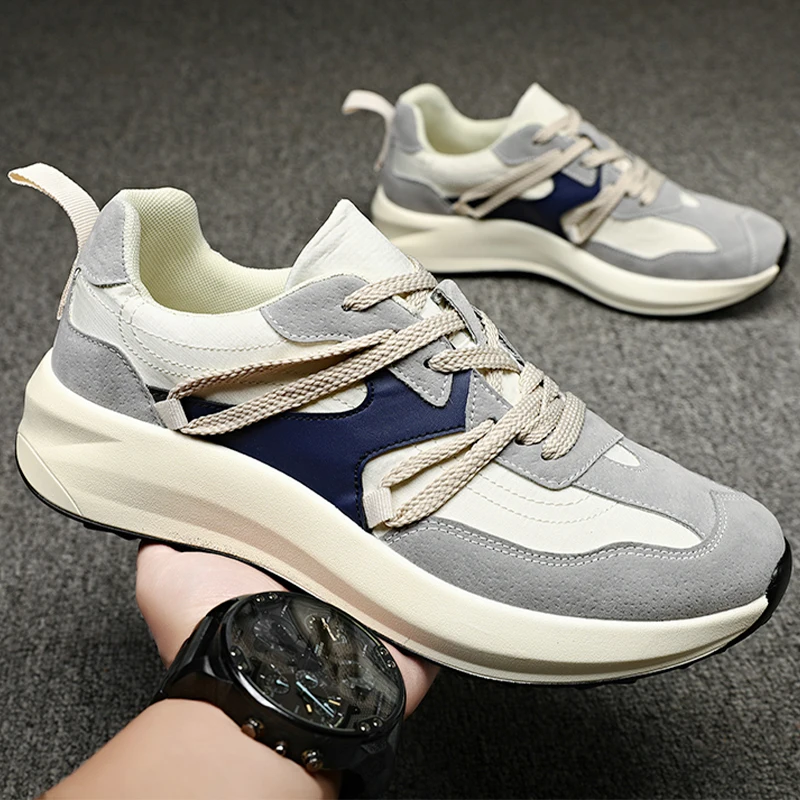 Breathable Men Sneakers Lightweight Running Shoes For Men Outdoor Lace ...