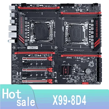 X99 dual CPU motherboard LGA 2011-3 supports Xeon E5 V3 V4 CPU DDR4 memory eight channels Dual 2 ...