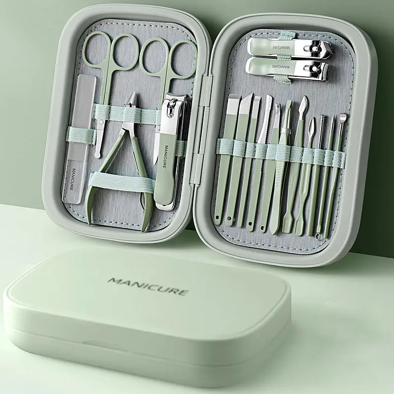 Professional Manicure Tools Set Stainless Steel Nail Clipper Hand Foot ...