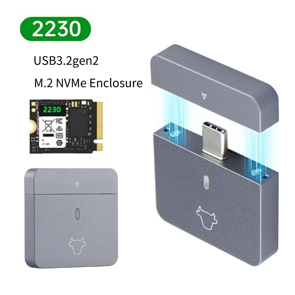 M 2 NVMe 2230 Mobile Solid State Disk Case USB3 2 Gen2 External SSD M 2 NVMe 2230 Mobile Solid State Disk Case USB3 2 Gen2 External SSD