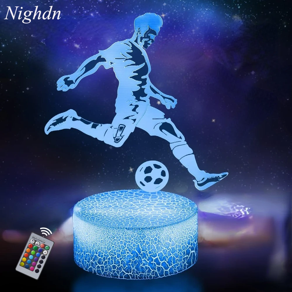 Nighdn-3D-Night-Lights-Football-LED-Illusion-Lamp-USB-Remote-Control ...