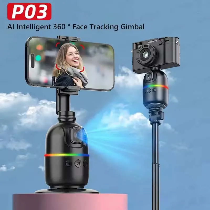 Smart Auto Face Tracking Desktop AI Gimbal for Smartphone & Action ...