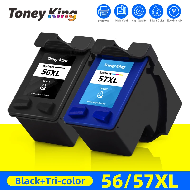 Compatible-For-HP56-57-Refillable-Ink-Cartridge-for-HP-56-57-XL-PSC ...