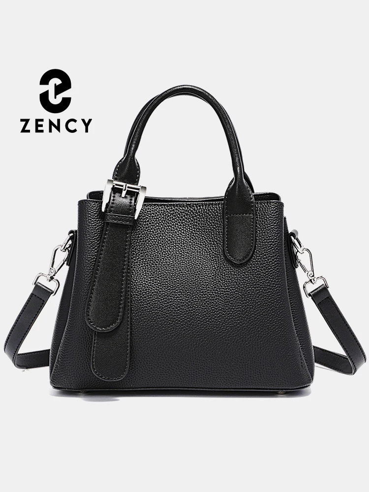 Zency-Genuine-Leather-Shoulder-Bag-For-Women-Simple-Fashion-Handbag ...