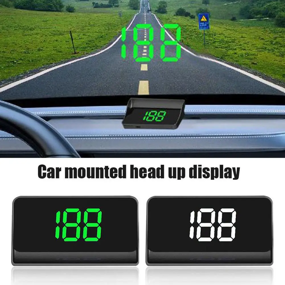 Car-Mounted-Head-Up-Display-Windshield-Speed-Projector-GPS-KMH-MPH ...