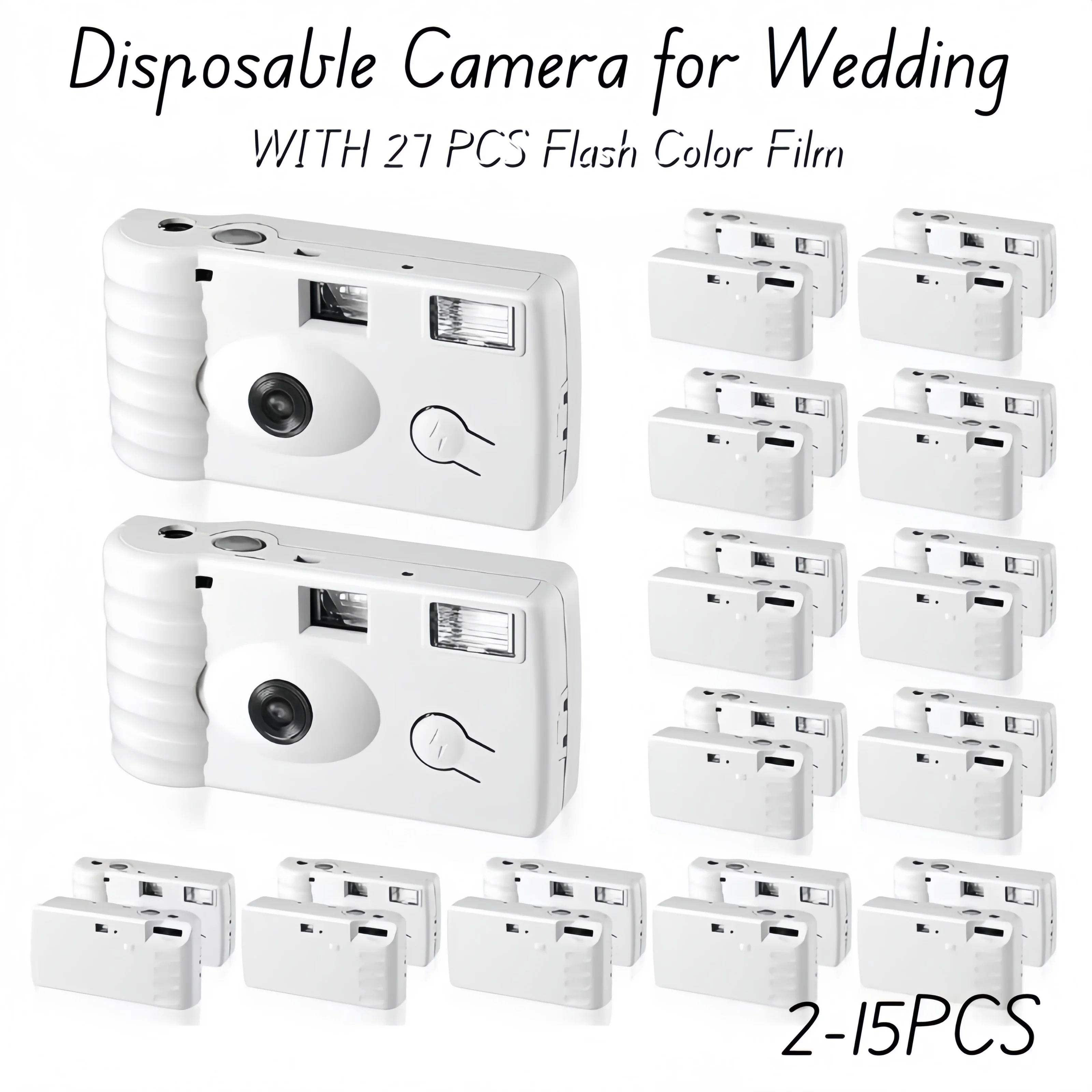 2-15PCS-Wedding-Disposable-Camera-One-Time-Camera-with-27PCS-Flash ...