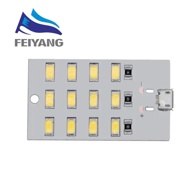 5730 Smd 5V 430mA~470mA White Mirco Usb 5730 LED Lighting Panel USB ...