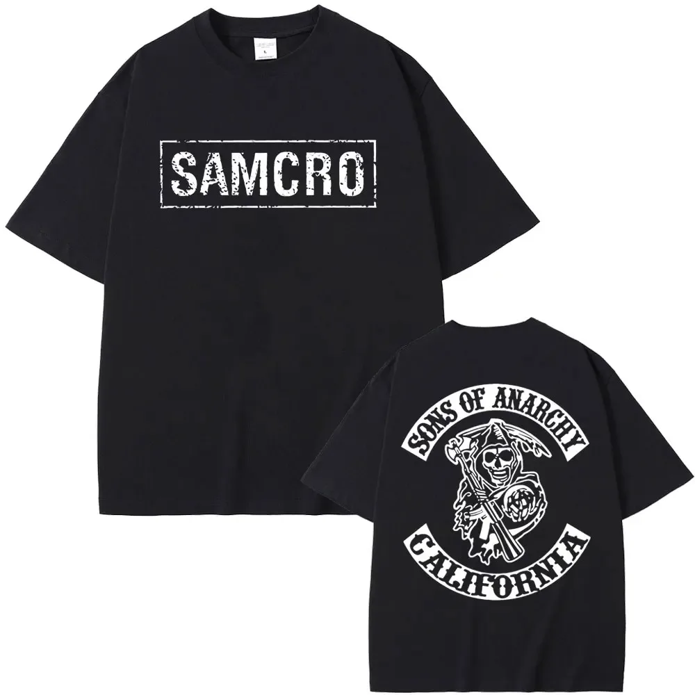 Sons of Anarchy SAMCRO Print T-shirt Men Women Trend Hip Hop Rock ...
