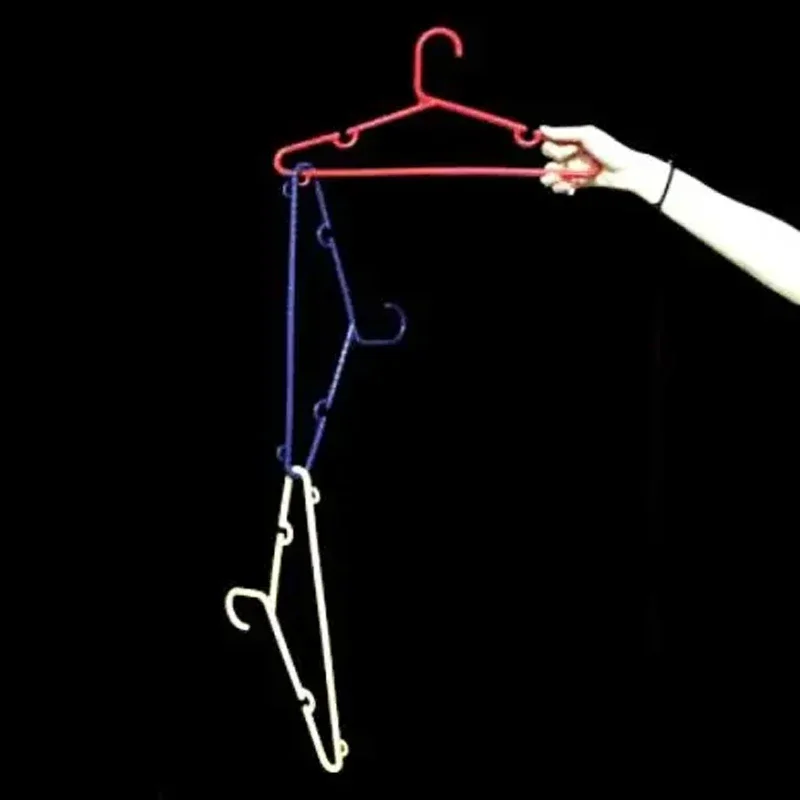 Multicolor Plastic Clothes Hangers Linking Coat hanger Magic Tricks ...