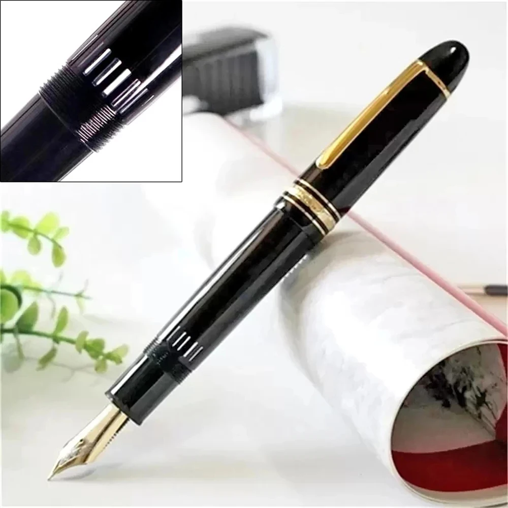 Luxury Gift Mb 149 Black Resin Hollow Window Fountain Pen 4810 Iridium ...