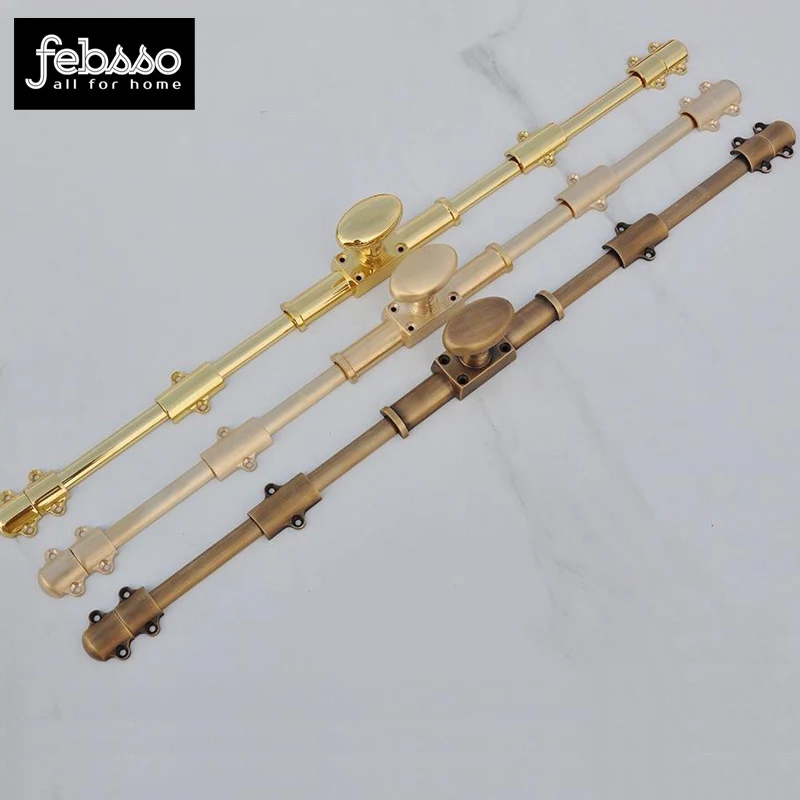 Pure Copper Gold Bronze Black Cremone Bolt for Cabinet Door Window ...