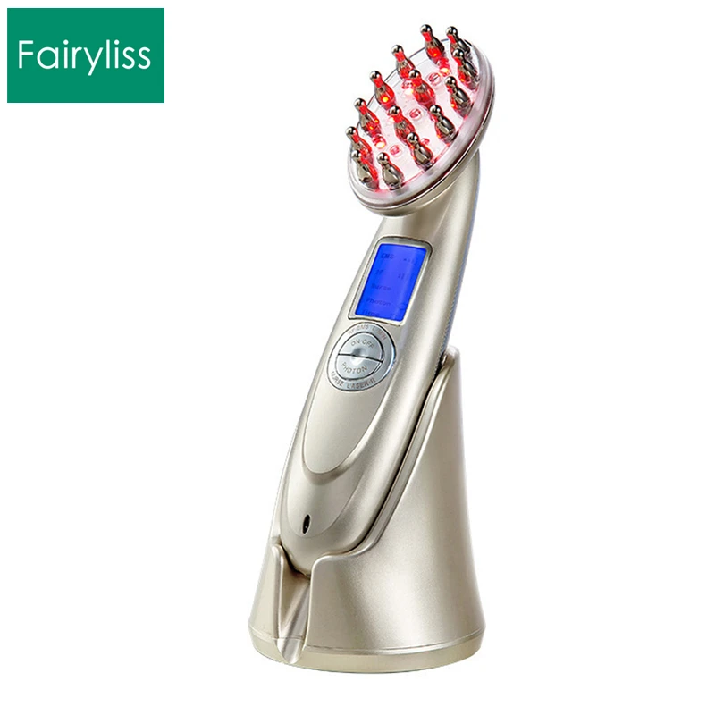 Rf Laser Hair Growth Massage Comb Anti Hair Loss Therapy Infrared Red ...