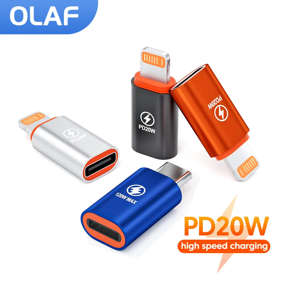 Olaf-OTG-Adapter-for-iOS-Lightning-Male-to-Type-c-Female-Connector-20W ...