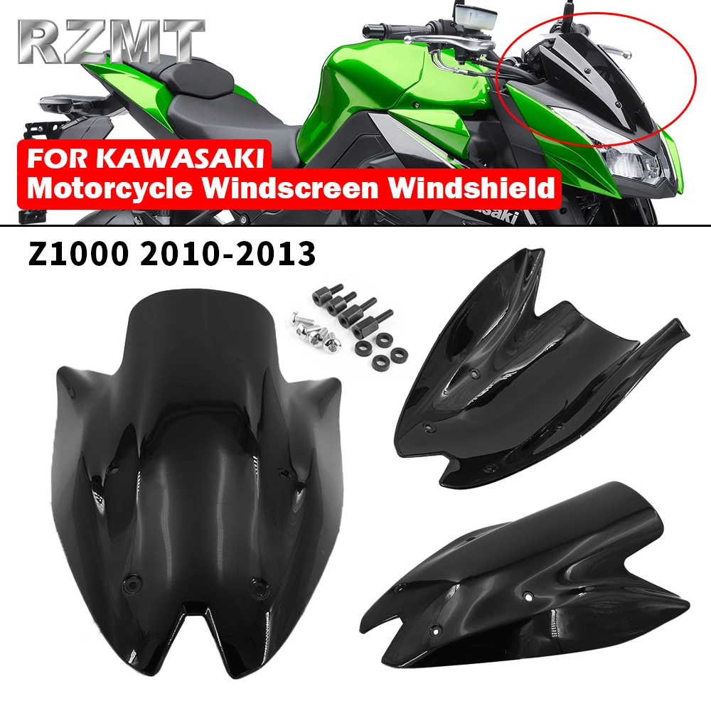 Z-1000 For Kawasaki Z1000 2010-2013 Z 1000 Windscreen Windshield ...