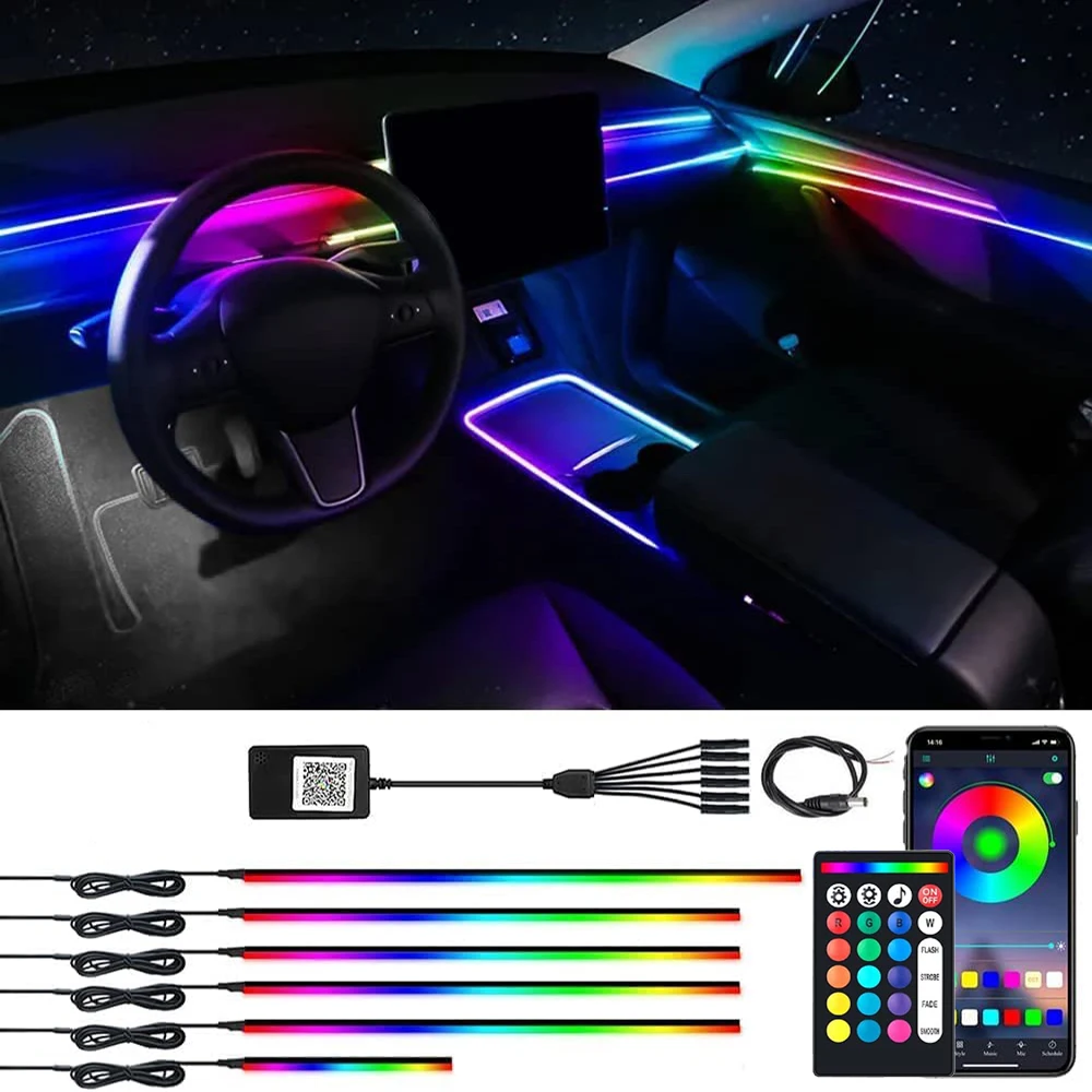 4-5-6-IN-1-Neon-Car-Interior-Ambient-Lights-APP-Remote-Control-RGB ...