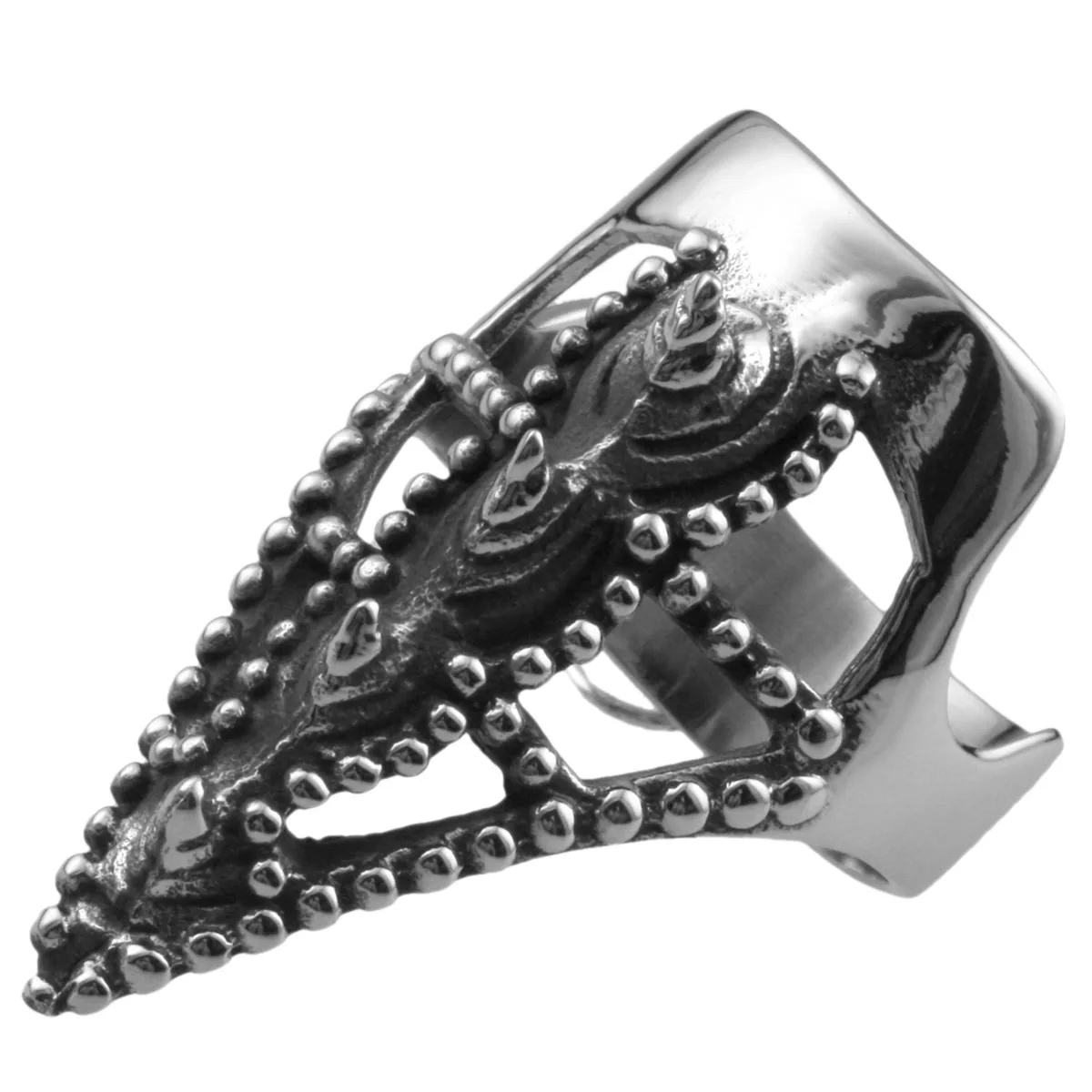 Gothic Style Punk Stainless Steel Ring Retro Rock Hip Hop Finger Ring ...