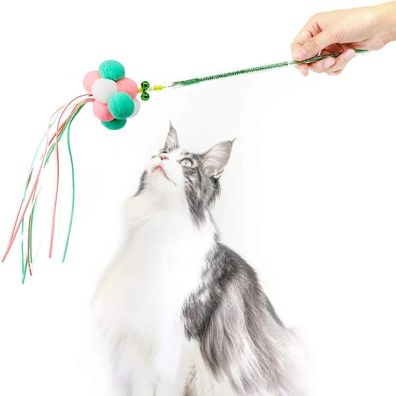 Interactive-Cat-Toys-Fairy-Cat-Funny-Stick-with-Ribbons-Balls-Bells-for ...