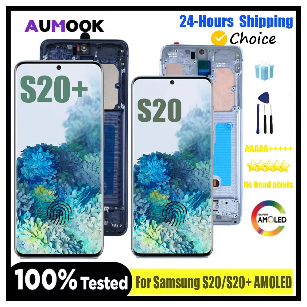 Super Amoled For Samsung Galaxy S20 Plus G985 G986 LCD Display Touch ...