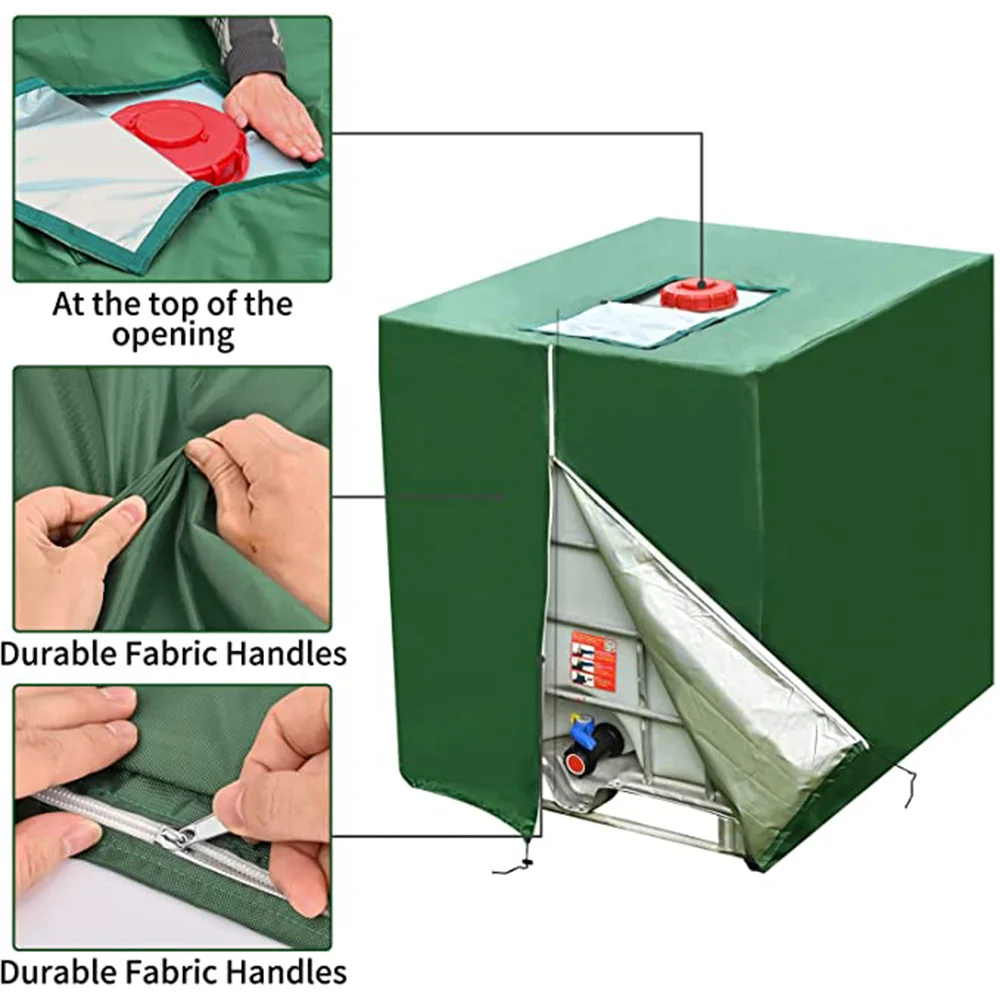 New Green 1000l Ibc Tank Cover Container Aluminum Waterproof And ...