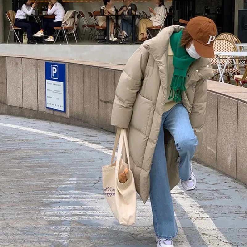 Winter Clothes Women Long Parkas Oversized Down Cotton Padded Jacket ...