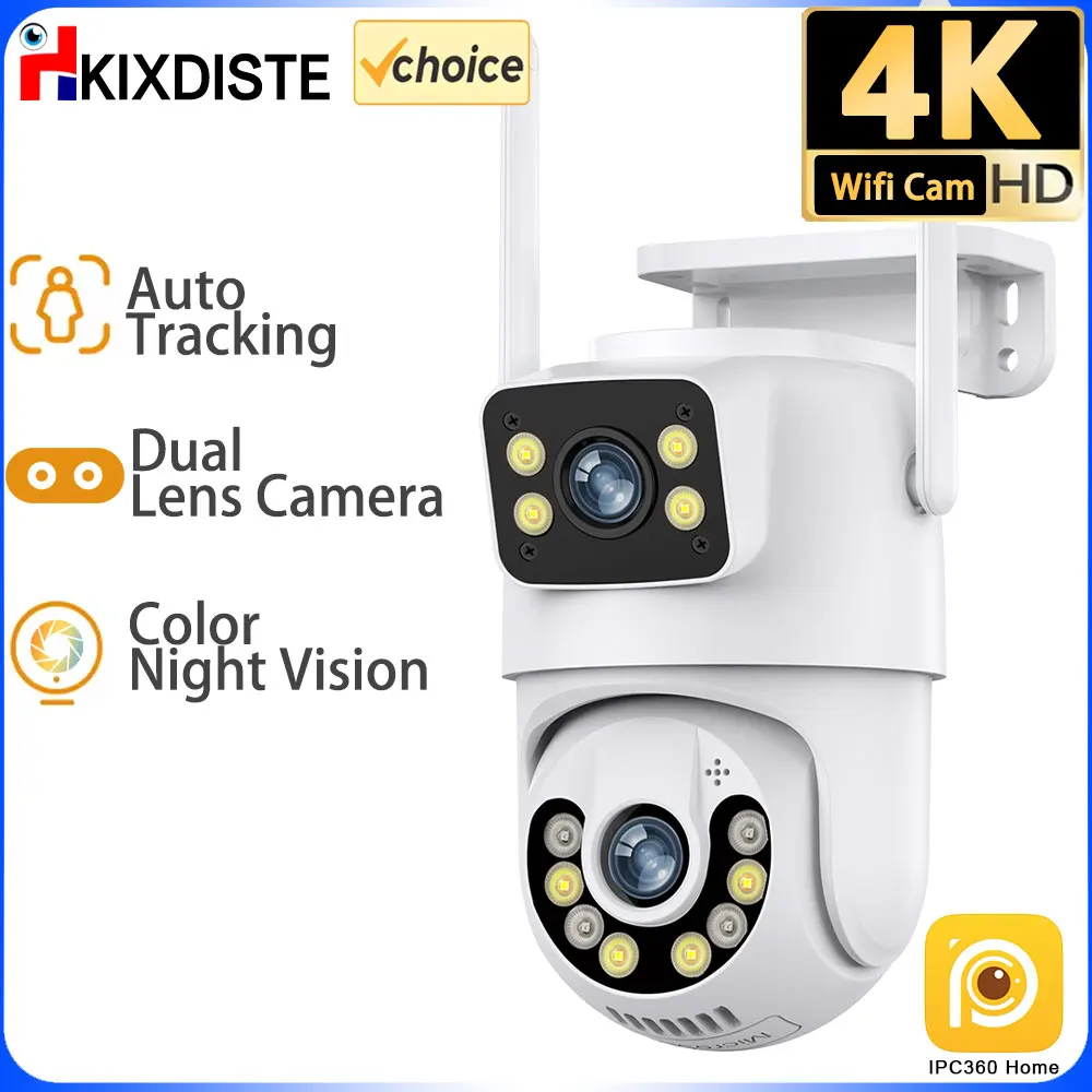 IPC360 Home 4K 8MP WiFi Camera Auto Tracking Outdoor Video Surveillance ...