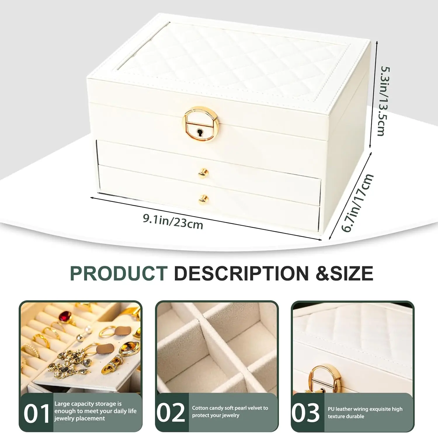 3-Layer-Jewelry-Box-Large-Jewelry-Boxes-Organizer-with-Velvet-Earring ...