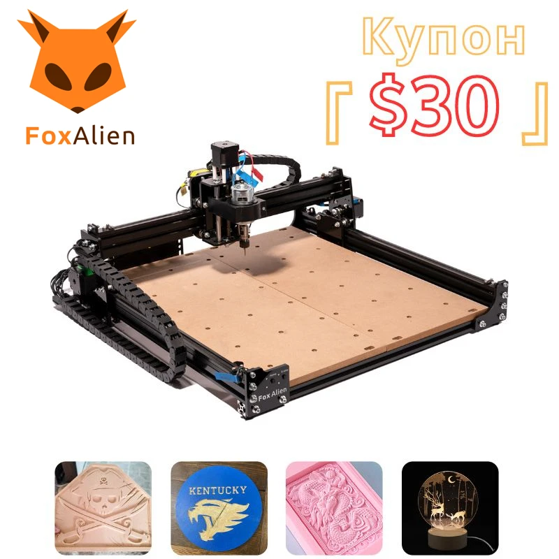 FoxAlien-Masuter-Cnc-Engraver-3-axis-4040-Woodworking-Router-Cutting ...