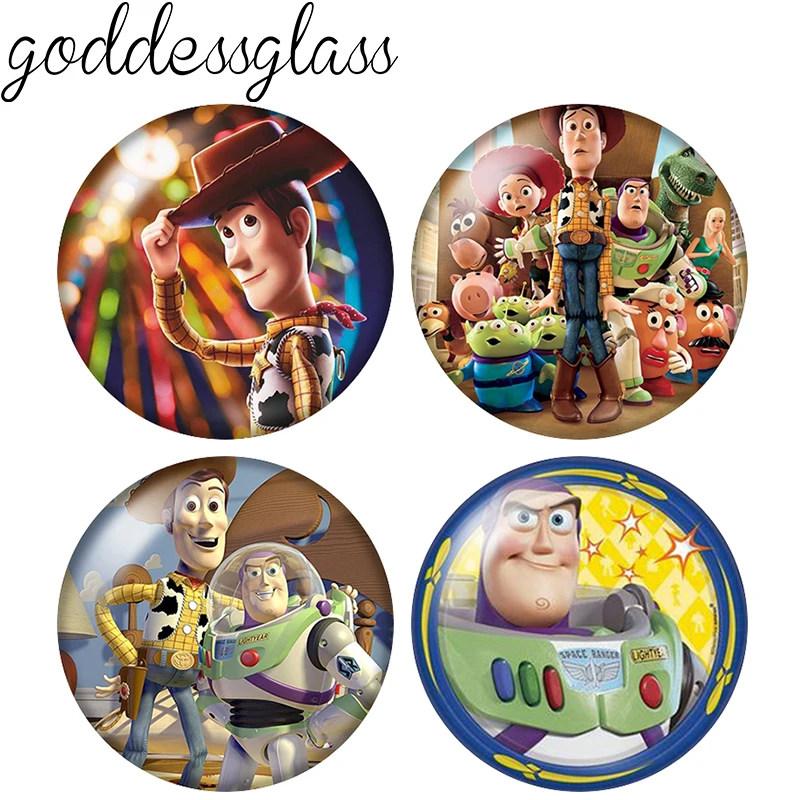 Disney-Toy-Story-Woody-Buzz-Lightyear-12mm-18mm-20mm-25mm-Round-photo ...