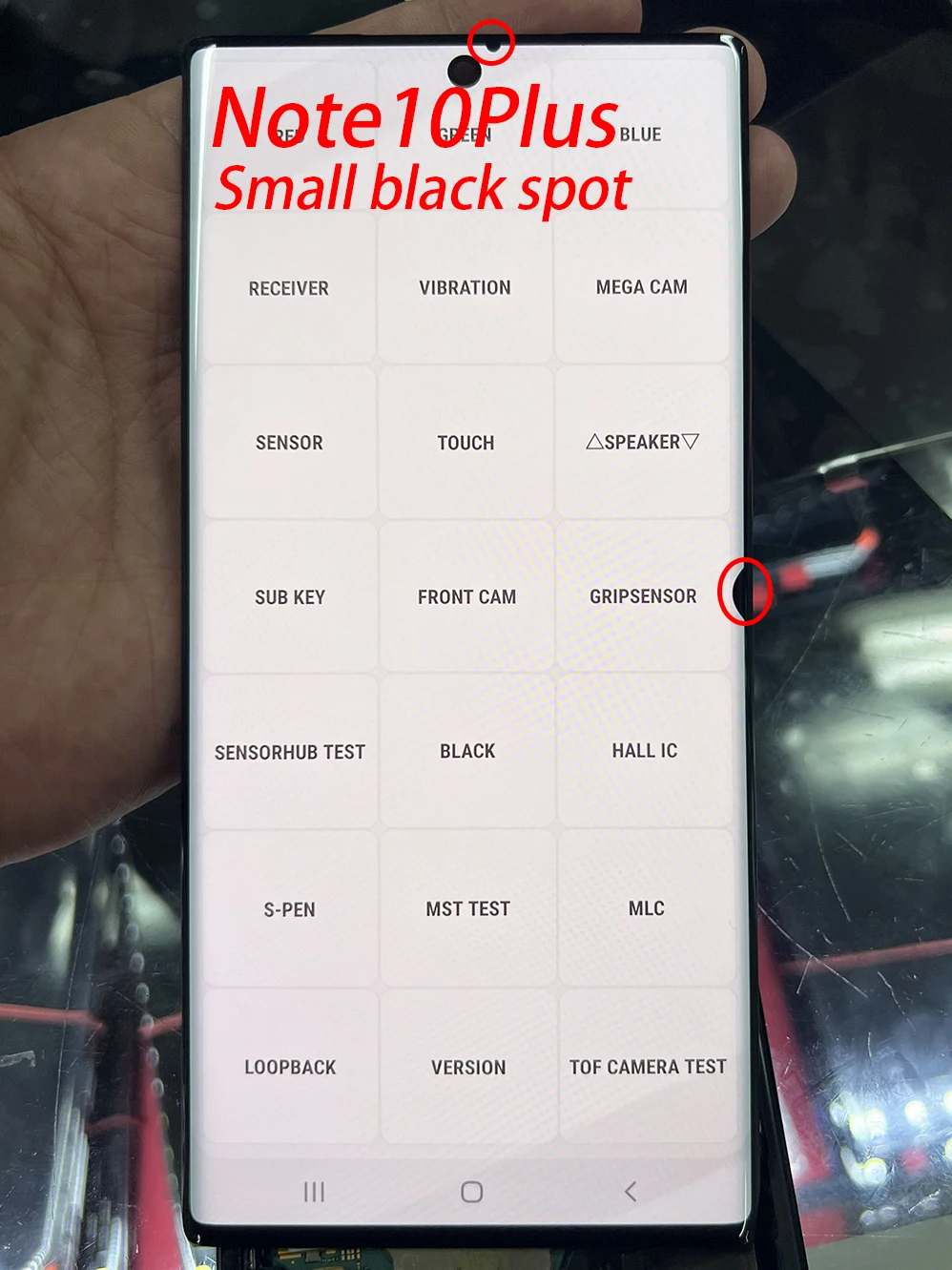 Line-spot-defect-for-Samsung-Galaxy-Note-10-plus-LCD-Display-For-Touch ...