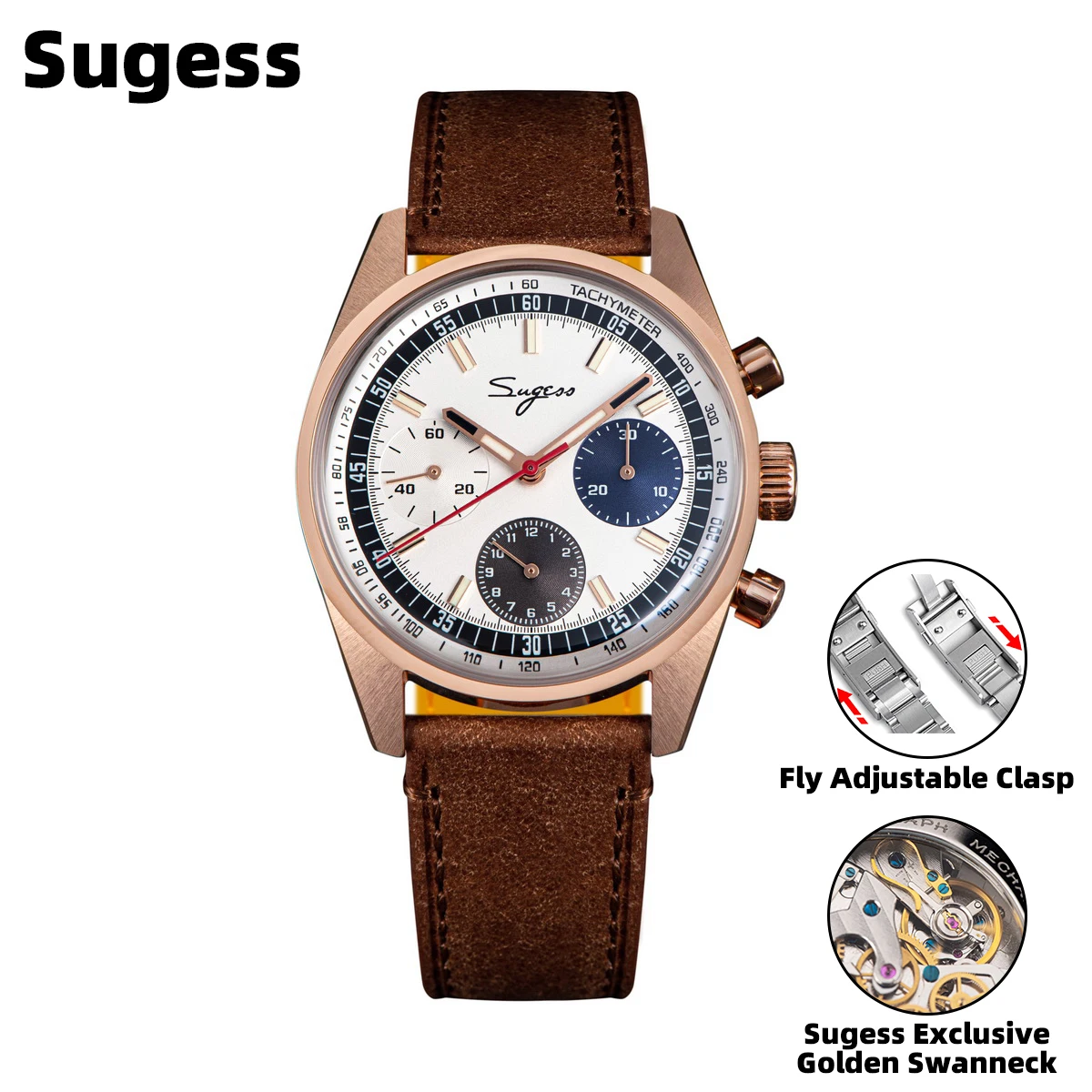 Sugess-38mm-Chronograph-Mens-Watch-Master-S442-Series-Swanneck-Movement ...