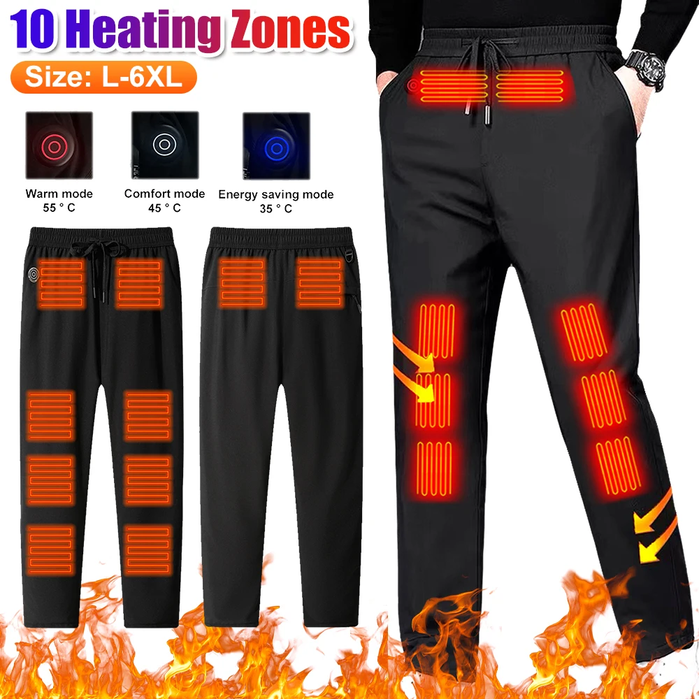 10Heating-Zones-Winter-Heated-Pants-Women-Men-Self-Heating-Trousers ...