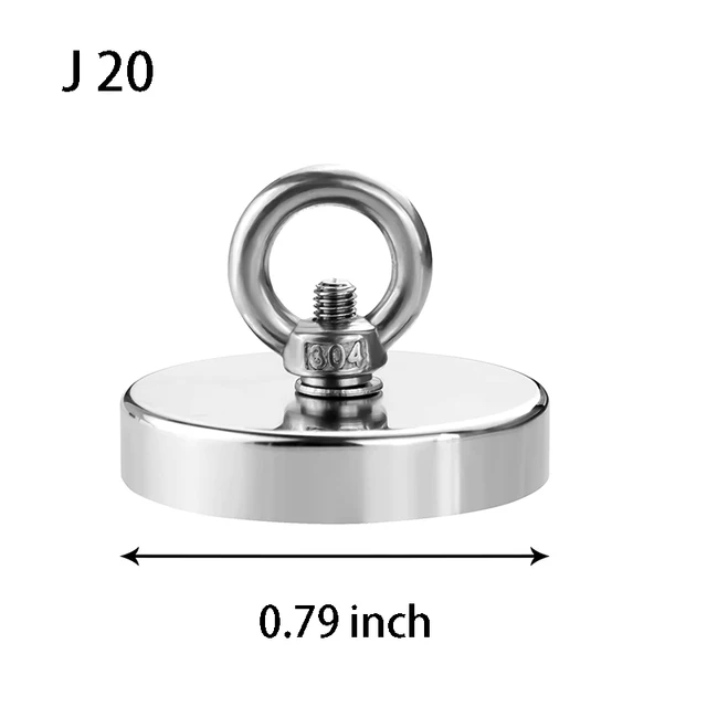 J 20-90mm Large Neodymium Magnet Magnetic Hook Rare Earth N35 Magnet ...