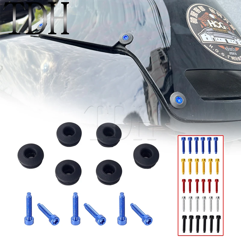Motorcycle Wind Shield Screen Fairing Bolt Washer Fasterner Screw Well ...